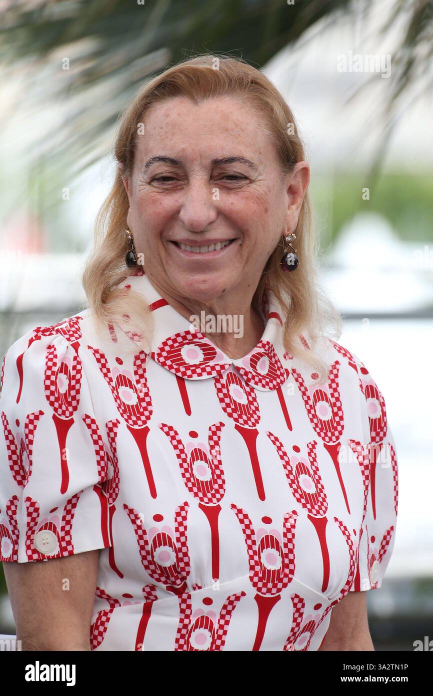 CANNES, FRANCE - MAY 22: Miuccia Prada attends the 'Carne Y Arena ...