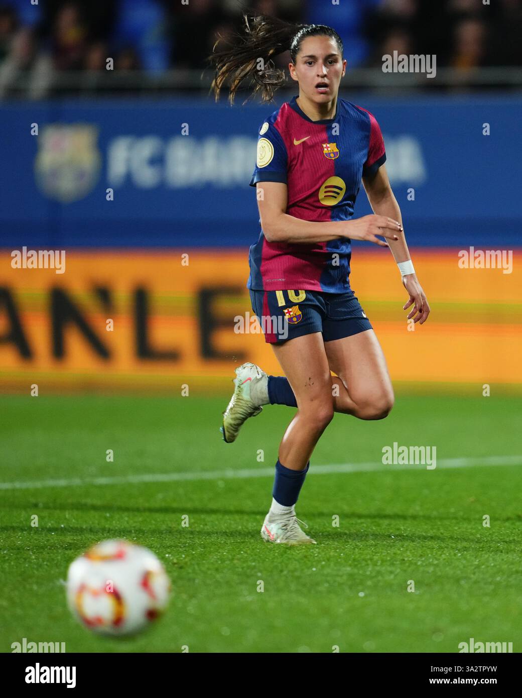 Barcelona, Spain. 12th Mar, 2025. Francisca Kika Nazareth of FC ...