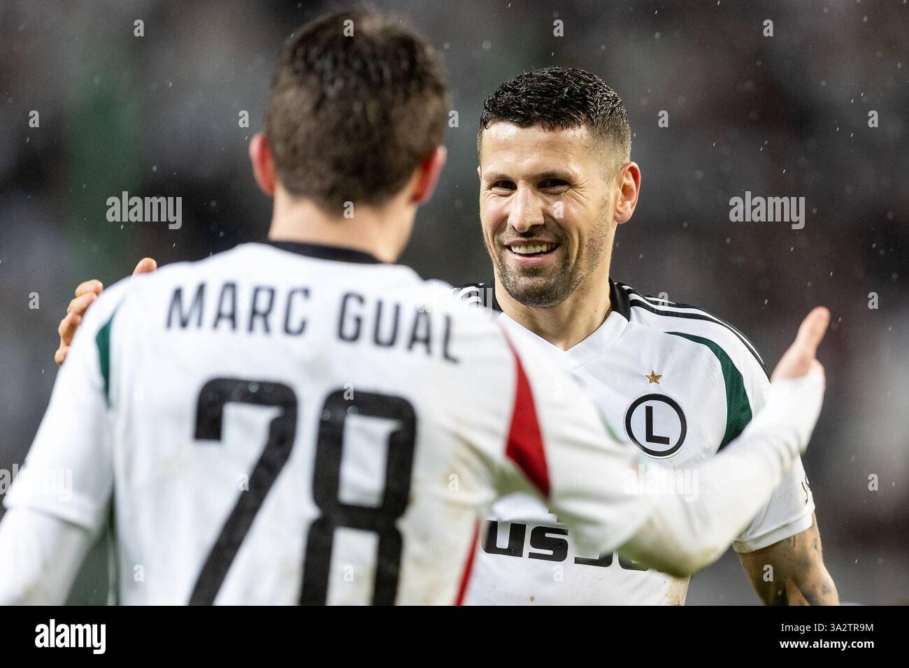 Polish Army Stadium, Warsaw, Poland. 13th Mar, 2025. UEFA Europa ...