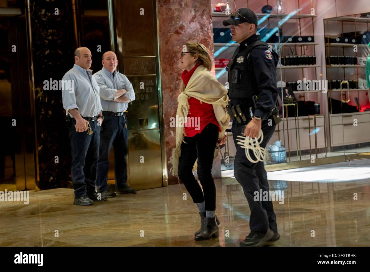 ?NEW YORK, NEW YORK - MARCH 1?3: Demonstrators are detained by NYPD ...