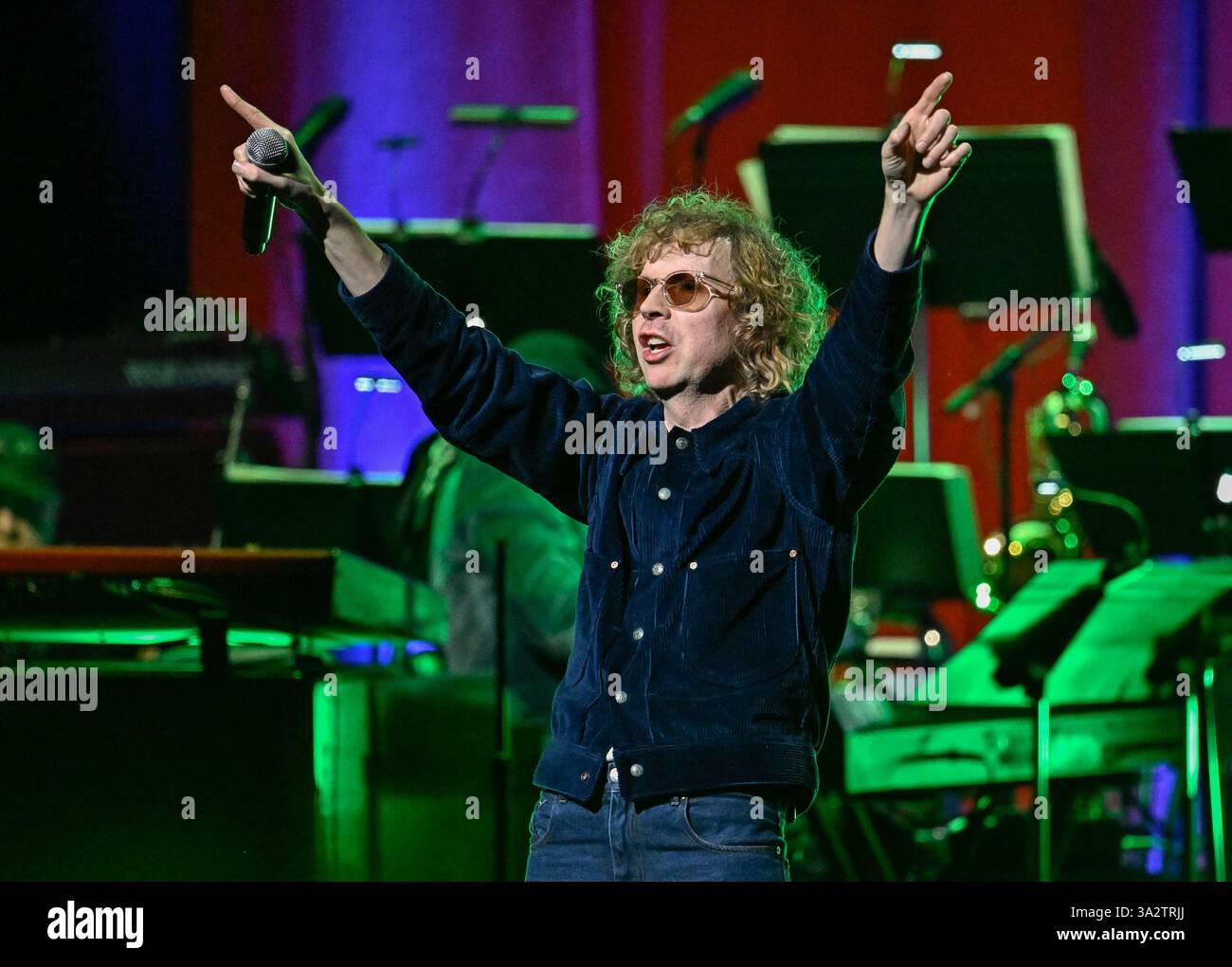 Beck Hansen performs at the 9th annual Love Rocks NYC concert ...