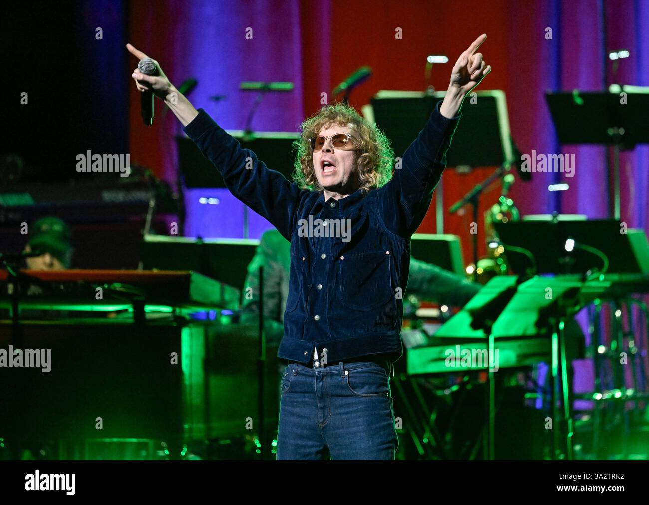Beck Hansen performs at the 9th annual Love Rocks NYC concert ...