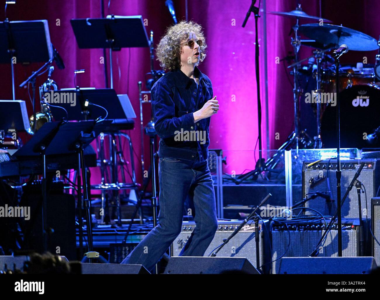 Beck Hansen performs at the 9th annual Love Rocks NYC concert ...