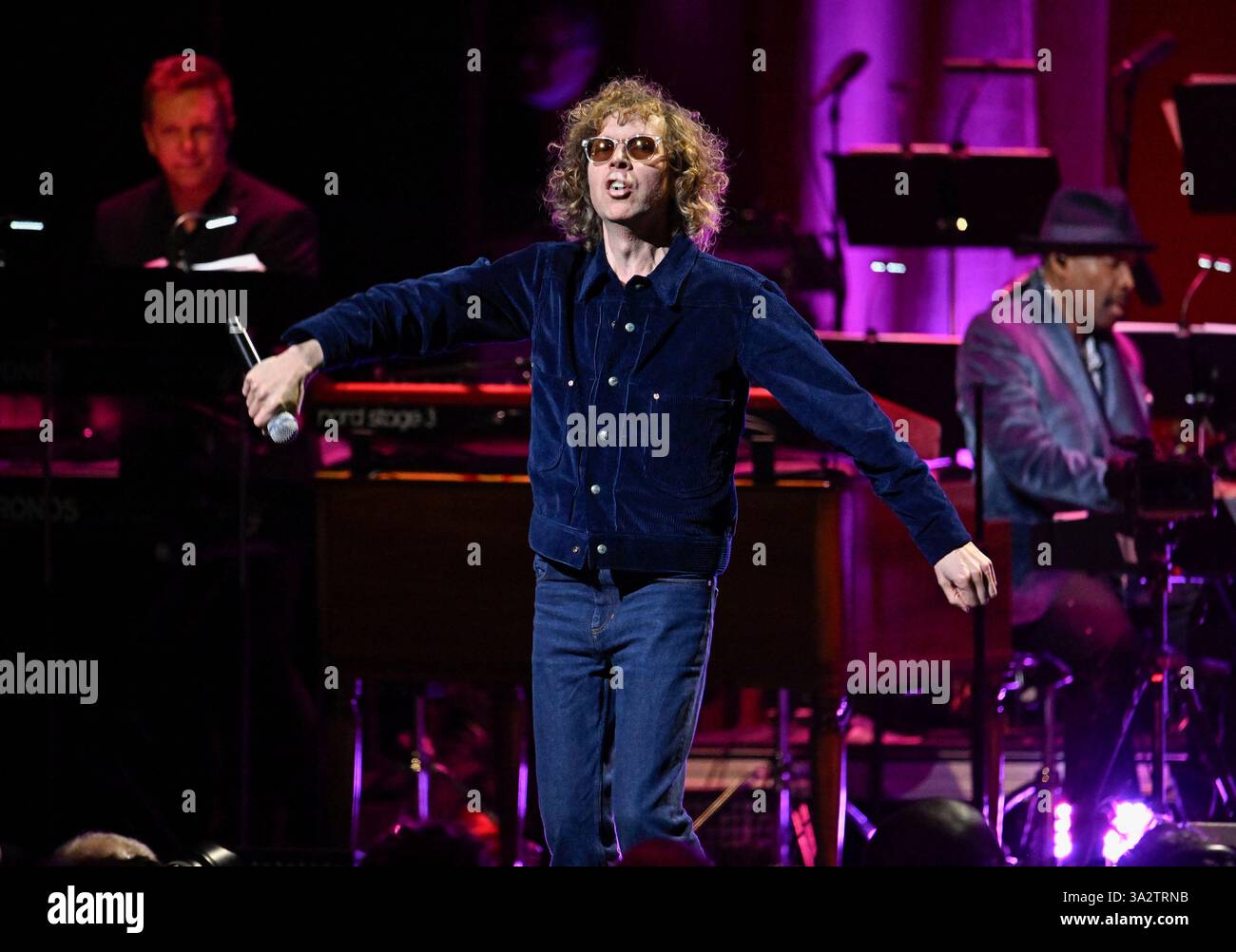 Beck Hansen performs at the 9th annual Love Rocks NYC concert ...