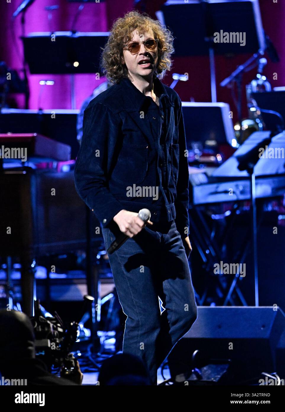 Beck Hansen performs at the 9th annual Love Rocks NYC concert ...