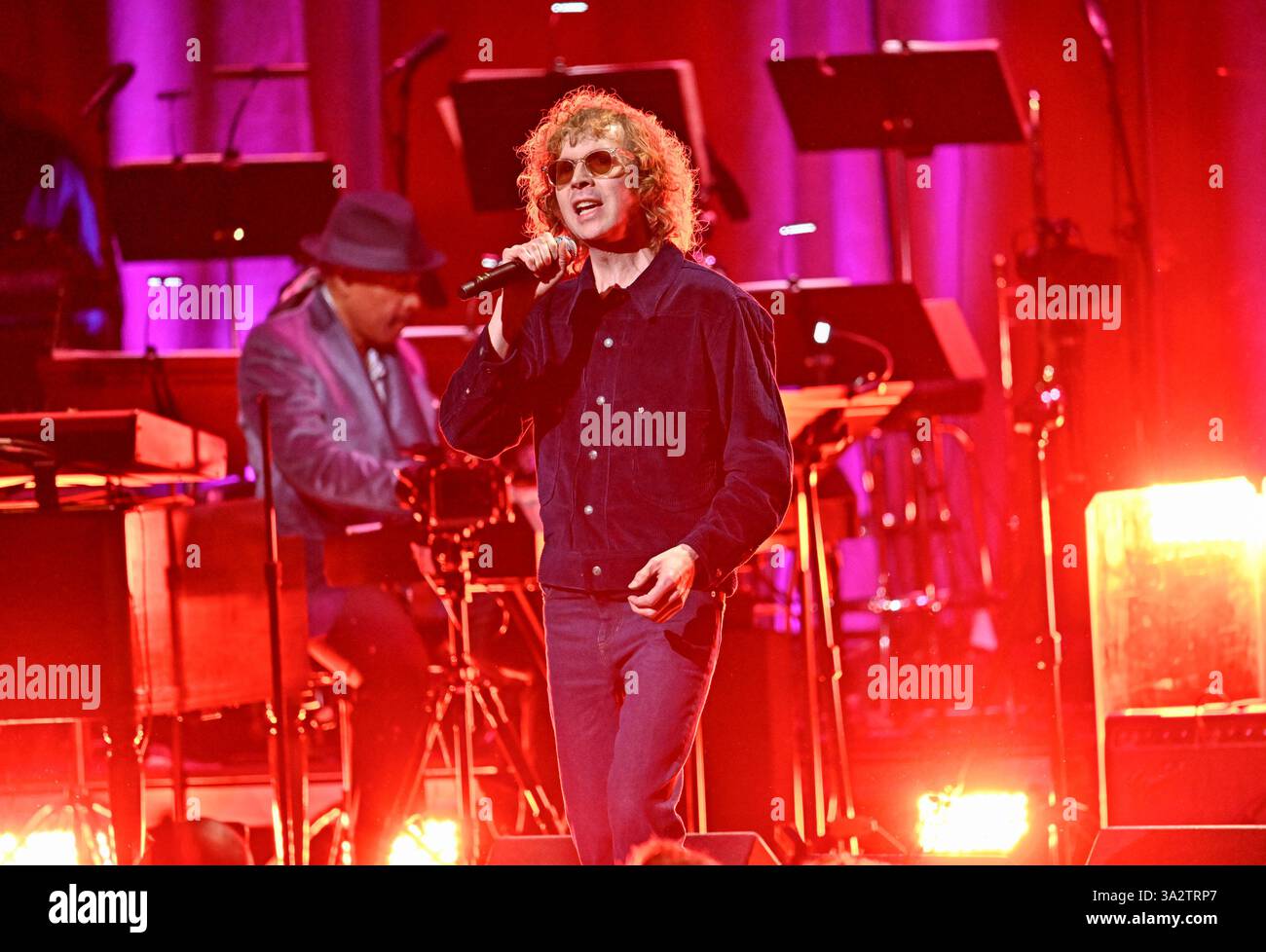 Beck Hansen performs at the 9th annual Love Rocks NYC concert ...