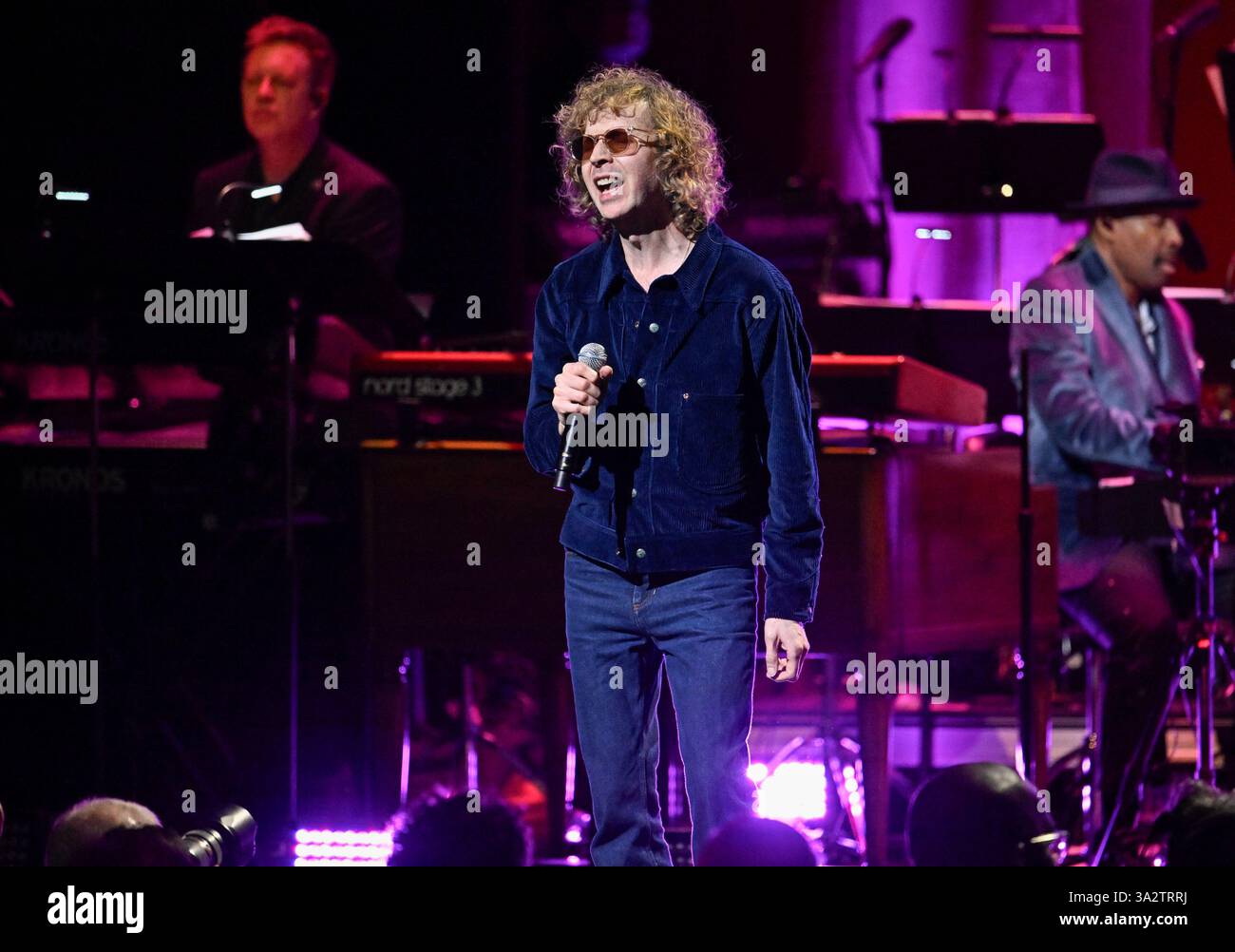 Beck Hansen performs at the 9th annual Love Rocks NYC concert ...