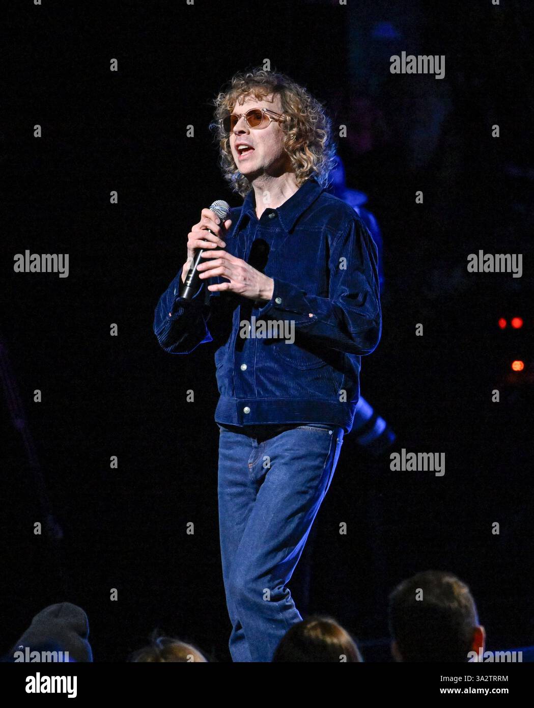Beck Hansen performs at the 9th annual Love Rocks NYC concert ...