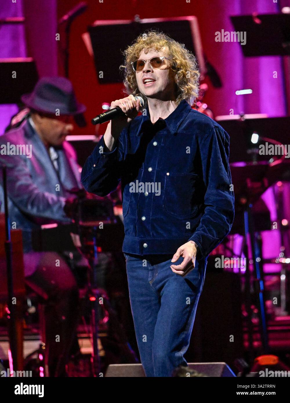 Beck Hansen performs at the 9th annual Love Rocks NYC concert ...