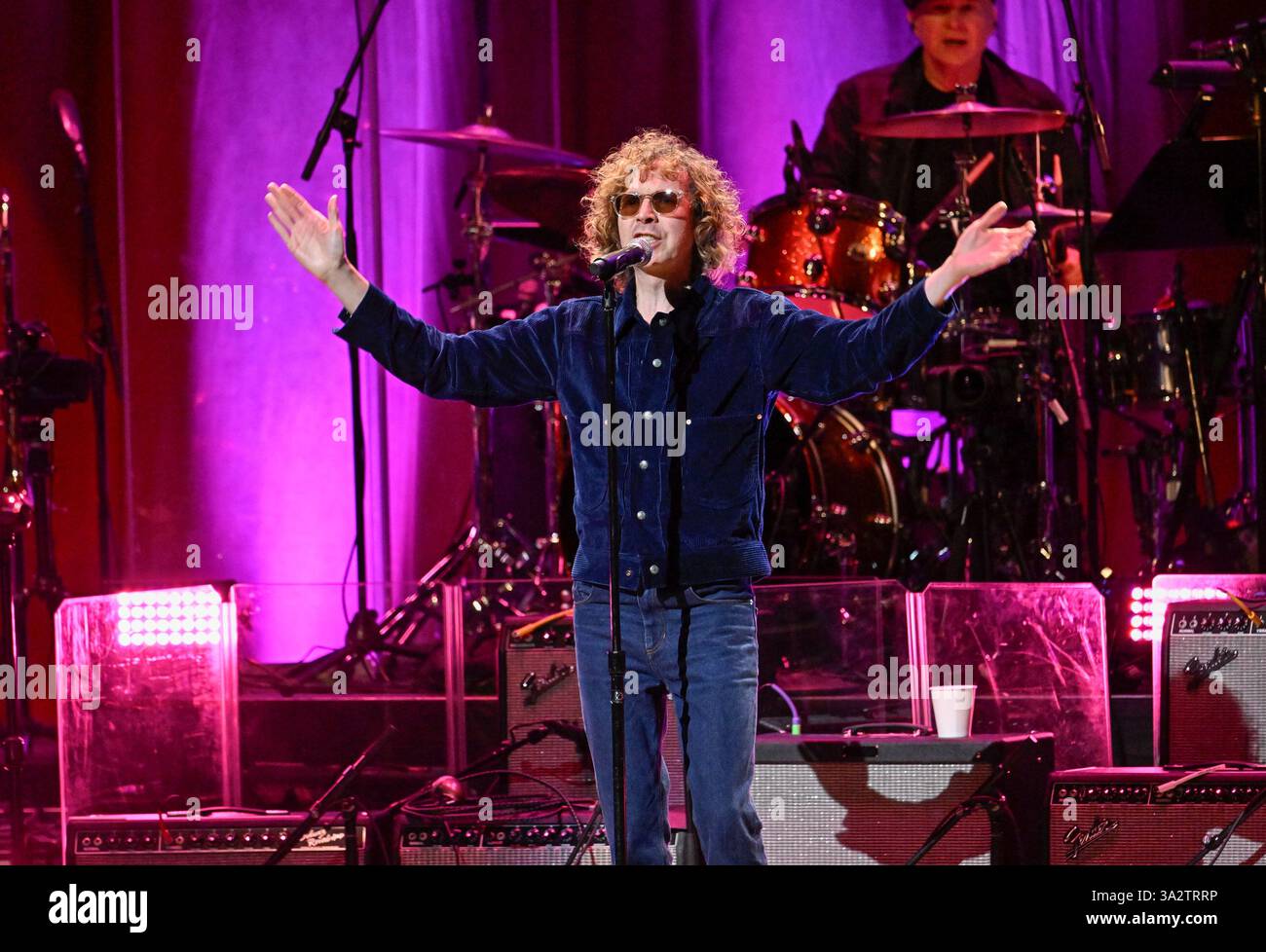 Beck Hansen performs at the 9th annual Love Rocks NYC concert ...