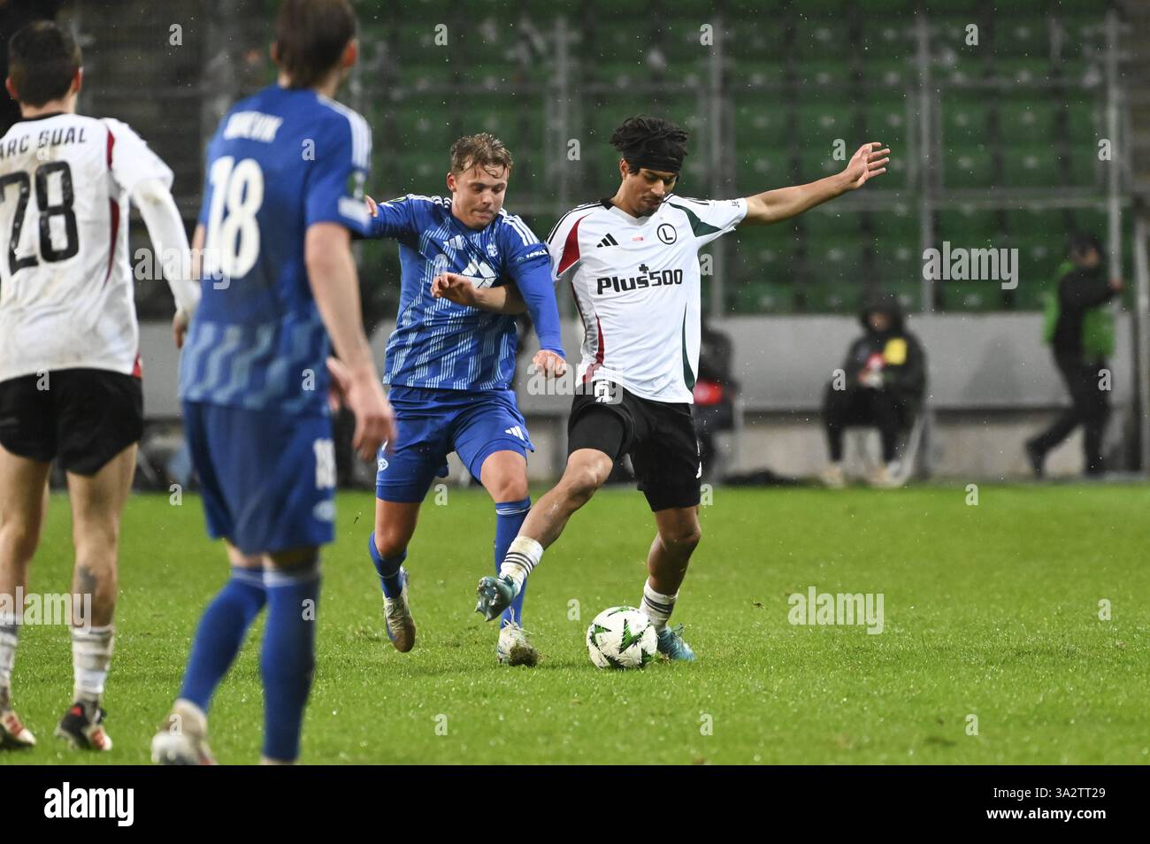 Warszawa, Poland. 13th Mar, 2025. Maxi Oyedele during the UEFA ...