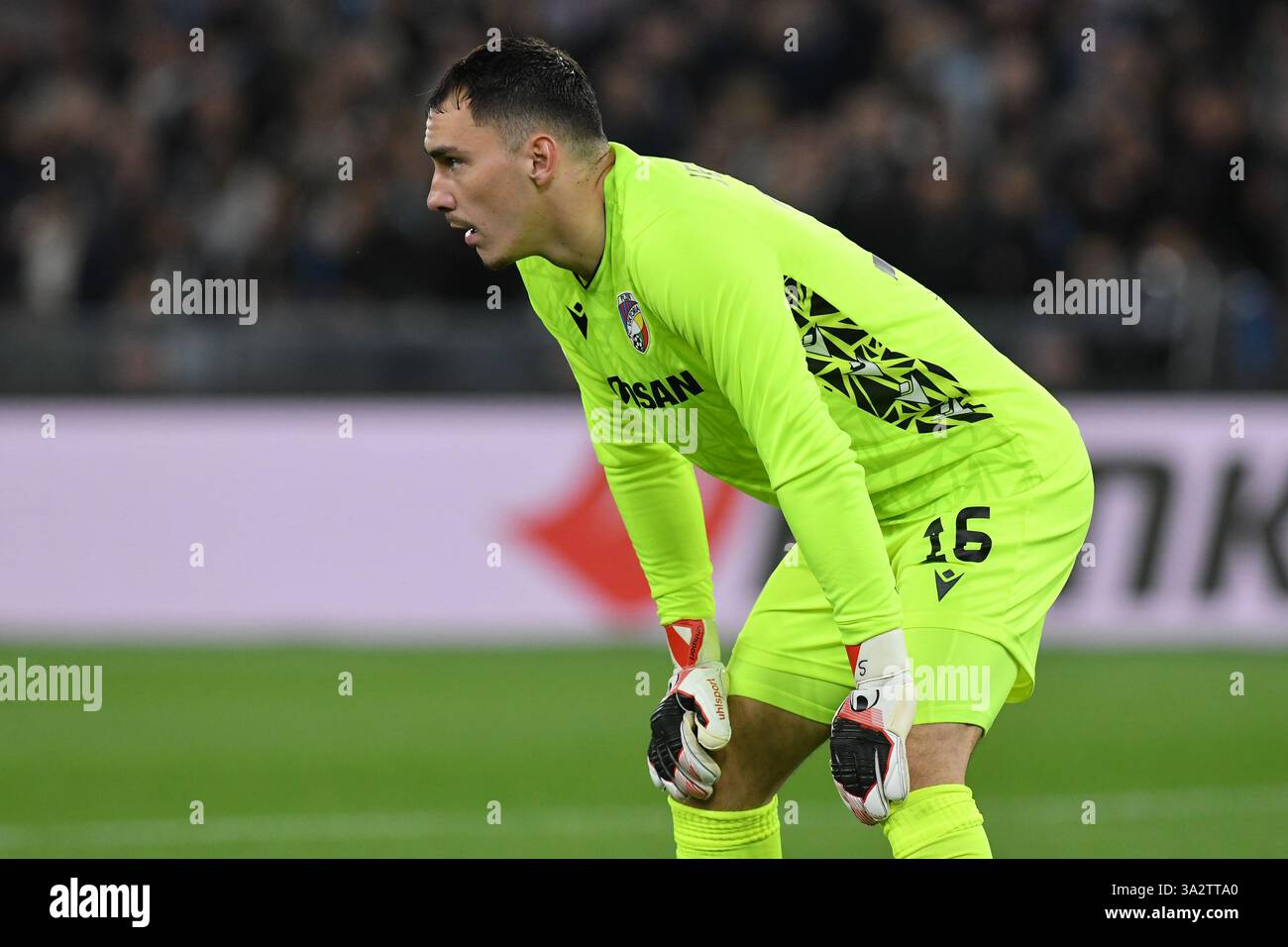 Rome, Lazio. 13th Mar, 2025. Martin Jedlicka of Viktoria Plzen during ...