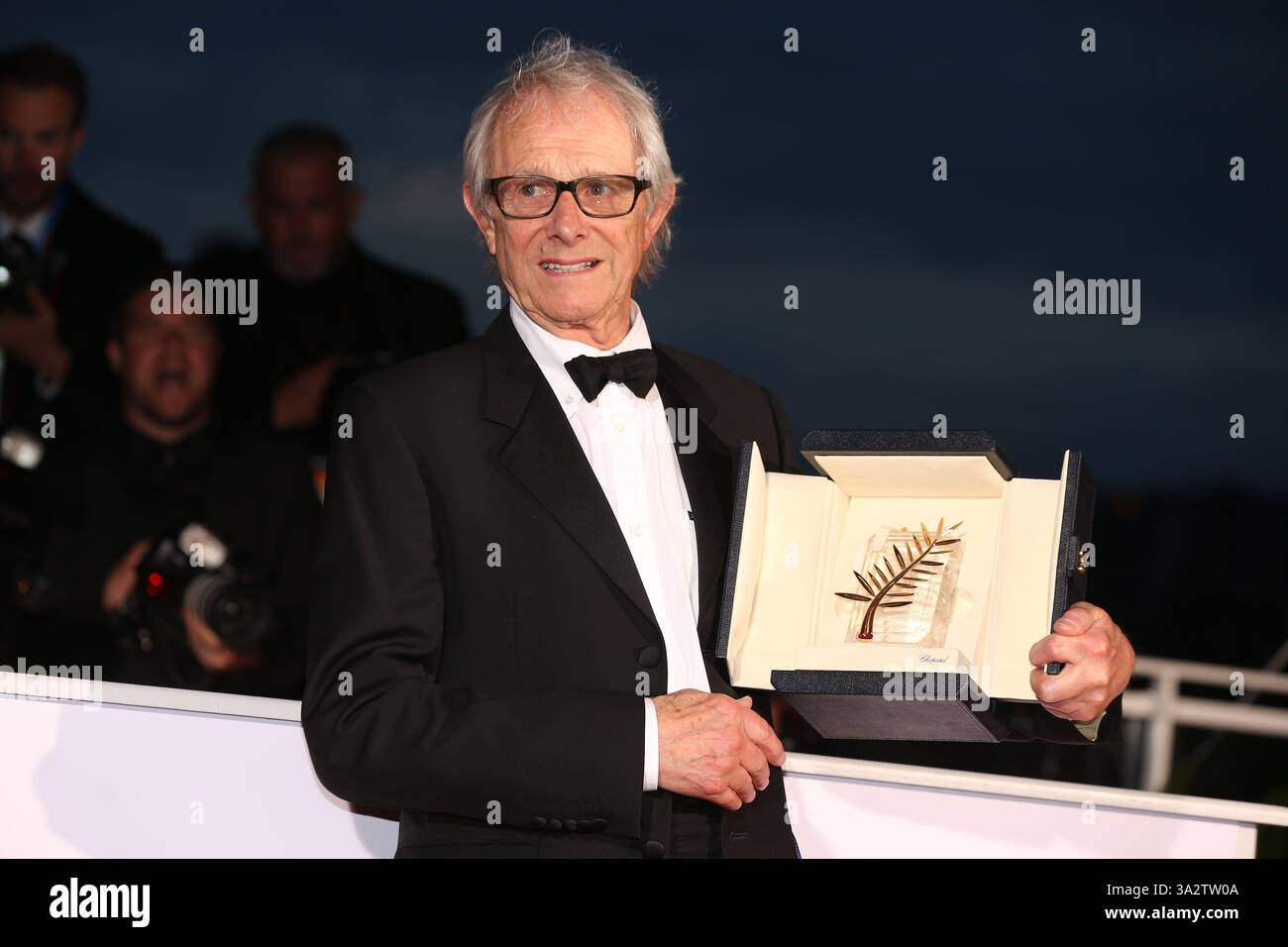 Ken Loach ( I, Daniel Blake) at Palme D'Or Award photocall, 69th Cannes ...