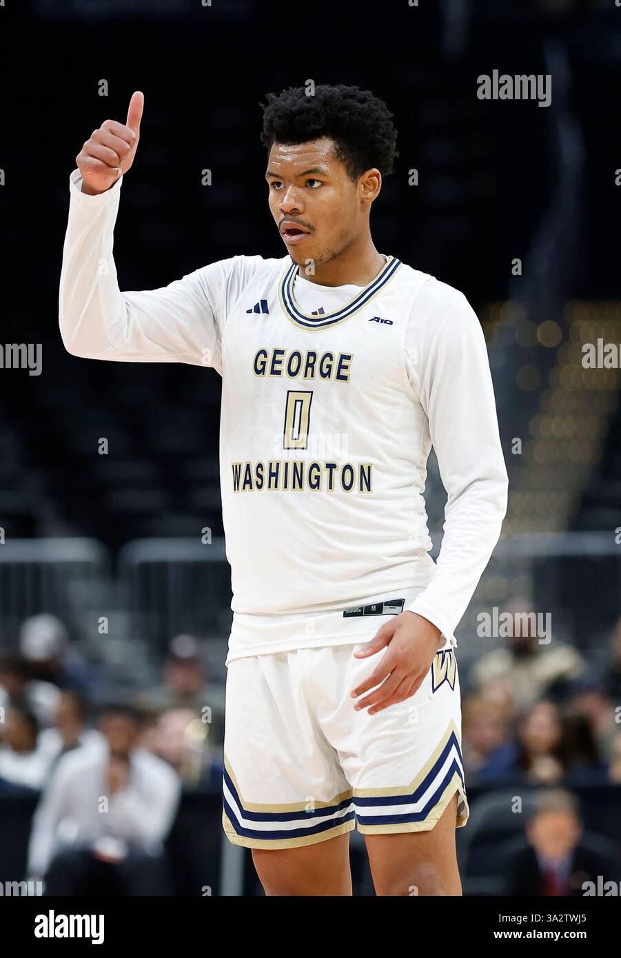 March 13, 2025: George Washington Revolutionaries Guard #0 Trey Autry ...