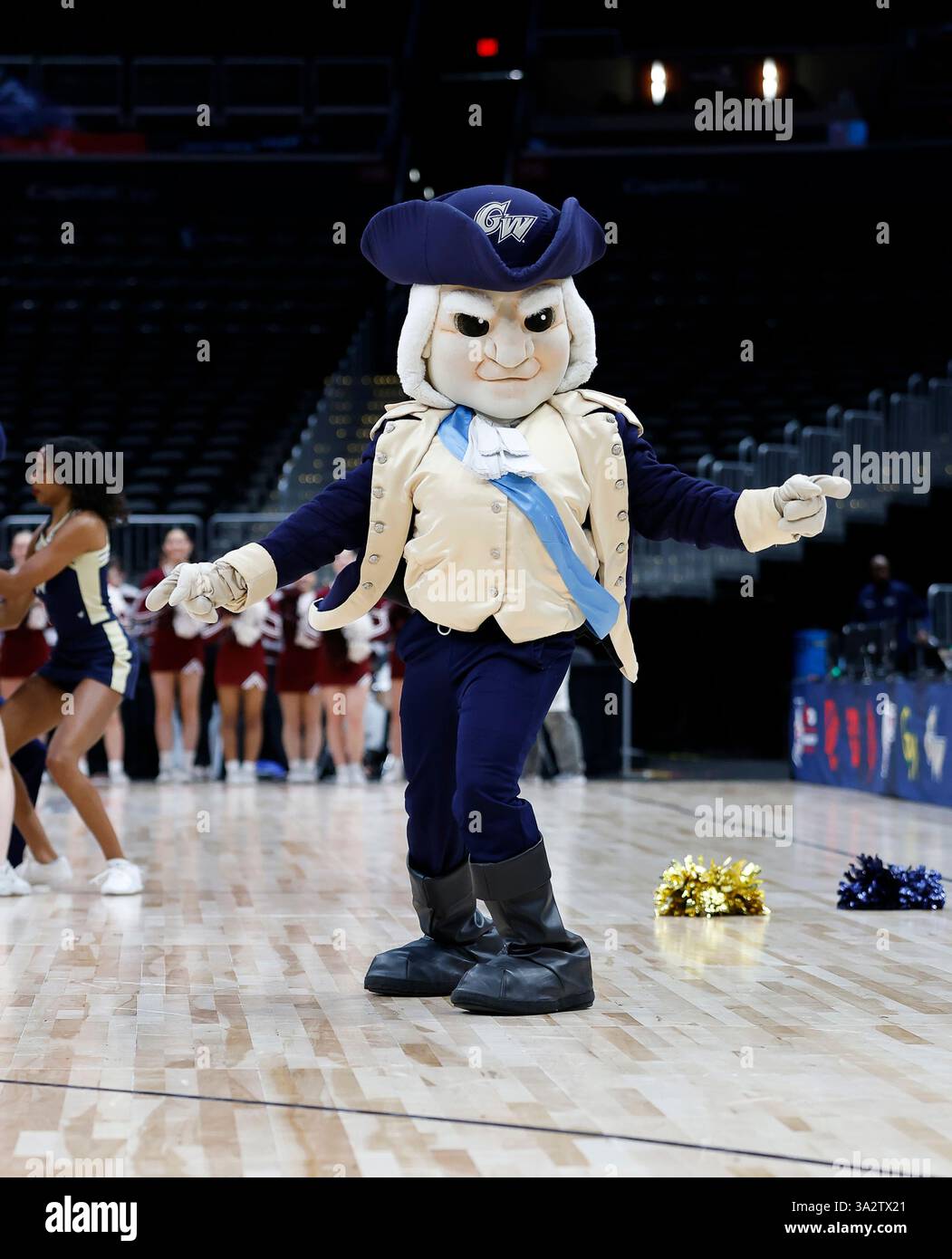 March 13, 2025: The George Washington University Mascot during an A10 ...