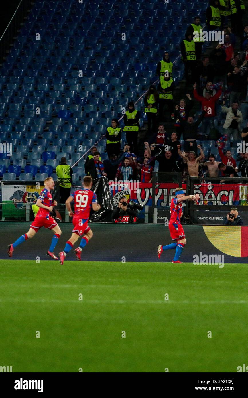 Rome, Italy. 13th Mar, 2025. Pavel Sulc of Viktoria Plzen during Lazio ...