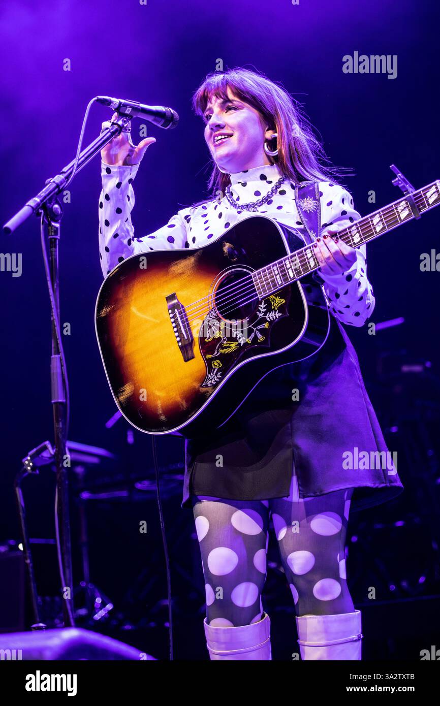 Bergamo, Italy. 13th Mar, 2025. The Irish singer-songwriter Ciara Mary ...