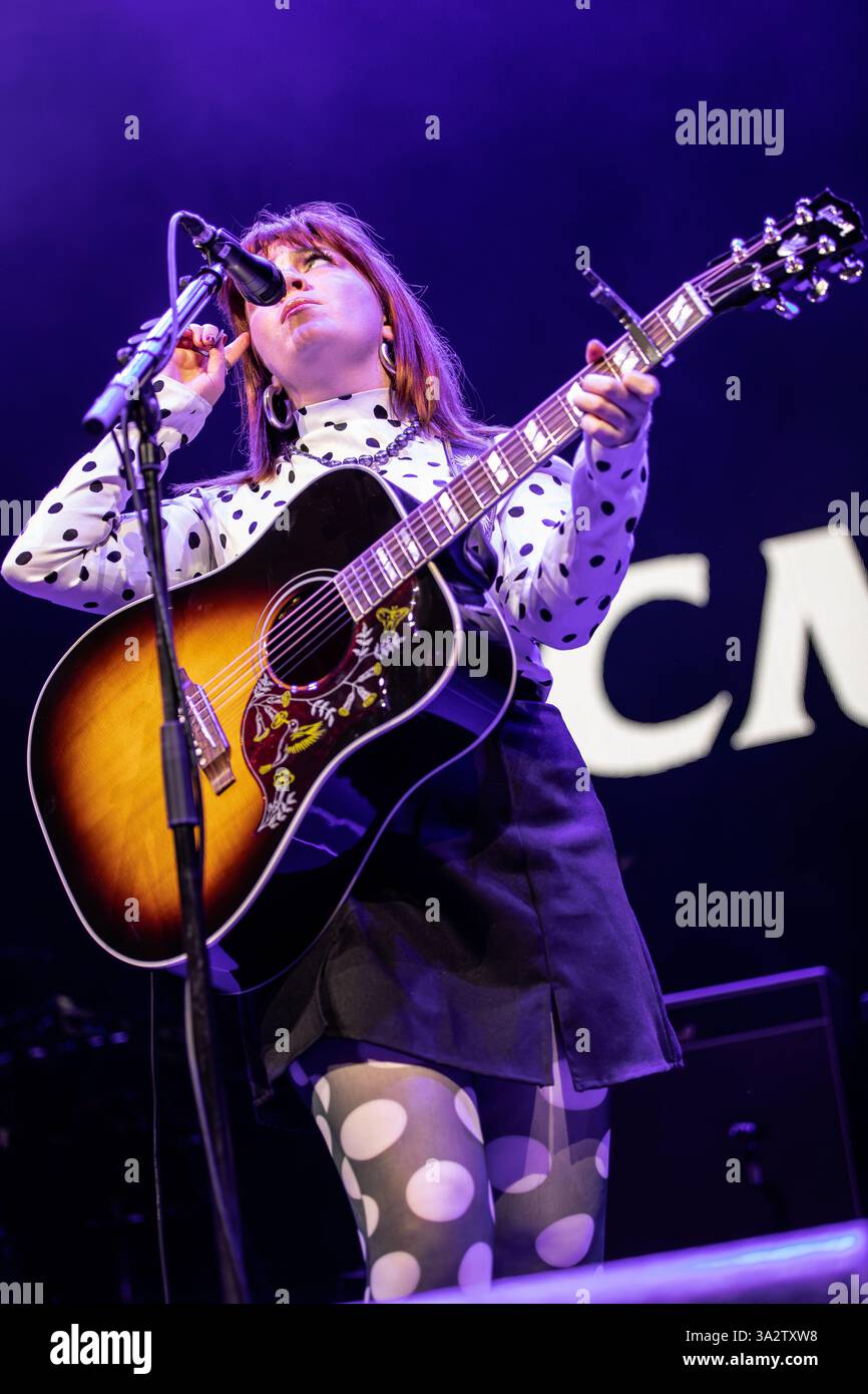 Bergamo, Italy. 13th Mar, 2025. The Irish singer-songwriter Ciara Mary ...