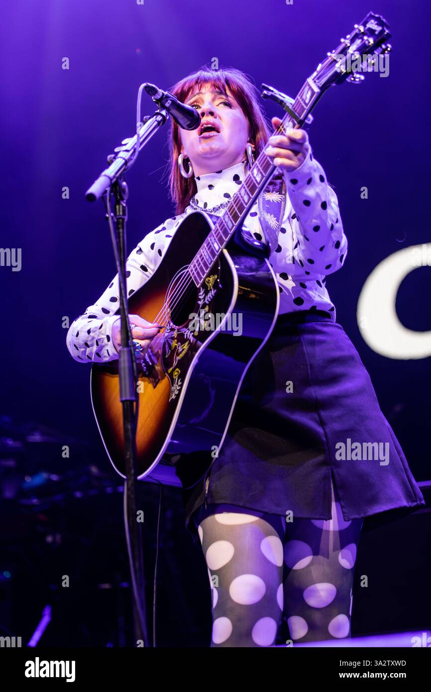 Bergamo Italy. 13th mar 2025. The Irish singer-songwriter Ciara Mary ...
