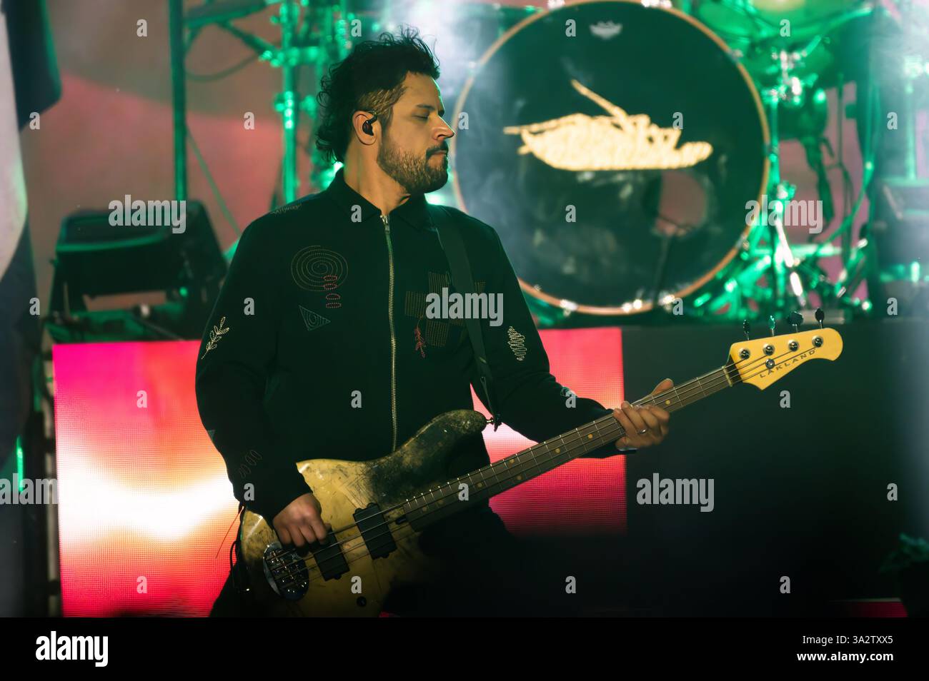 Papa Roach performing at the M&S Bank Arena in Liverpool on their 'Rise ...