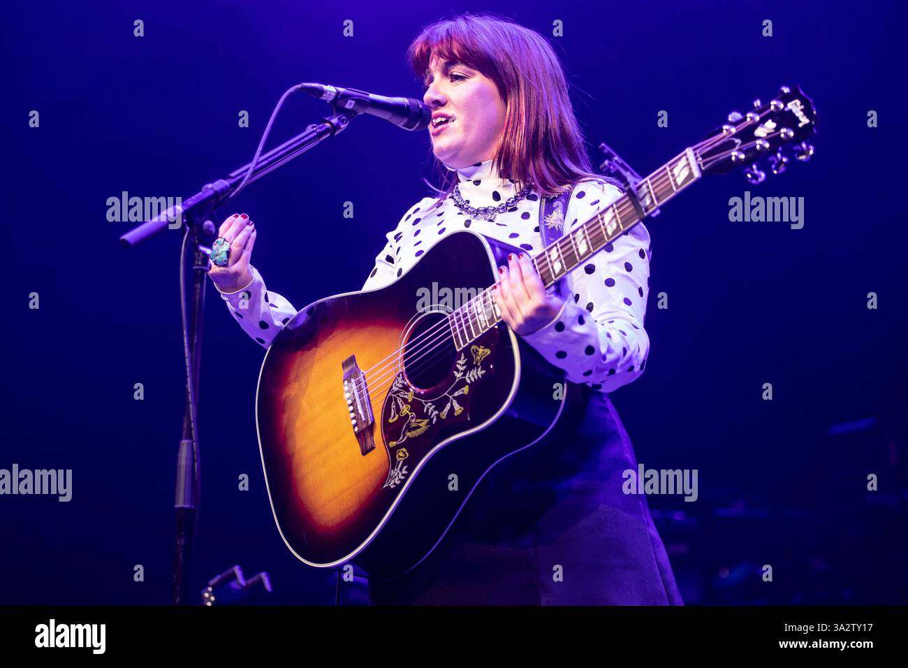 Bergamo, Italy. 13th Mar, 2025. The Irish singer-songwriter Ciara Mary ...