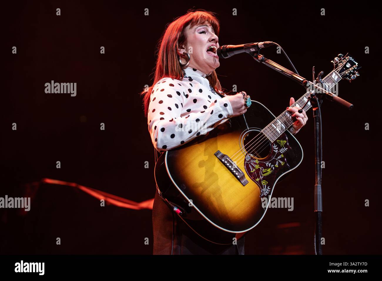 Bergamo, Italy. 13th Mar, 2025. The Irish singer-songwriter Ciara Mary ...