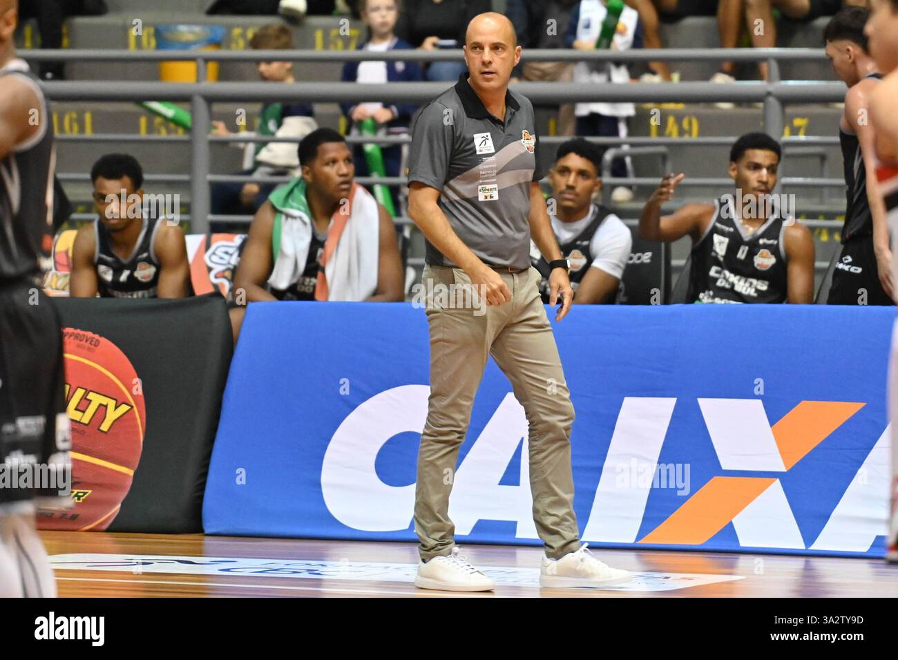 Caxias Do Sul, Brazil. 13th Mar, 2025. Images of the basketball match ...