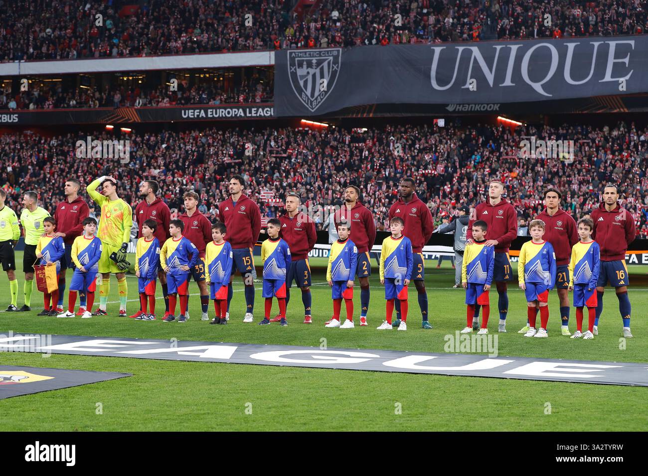AS Roma team group line-up (Roma), MARCH 13, 2025 - Football / Soccer ...
