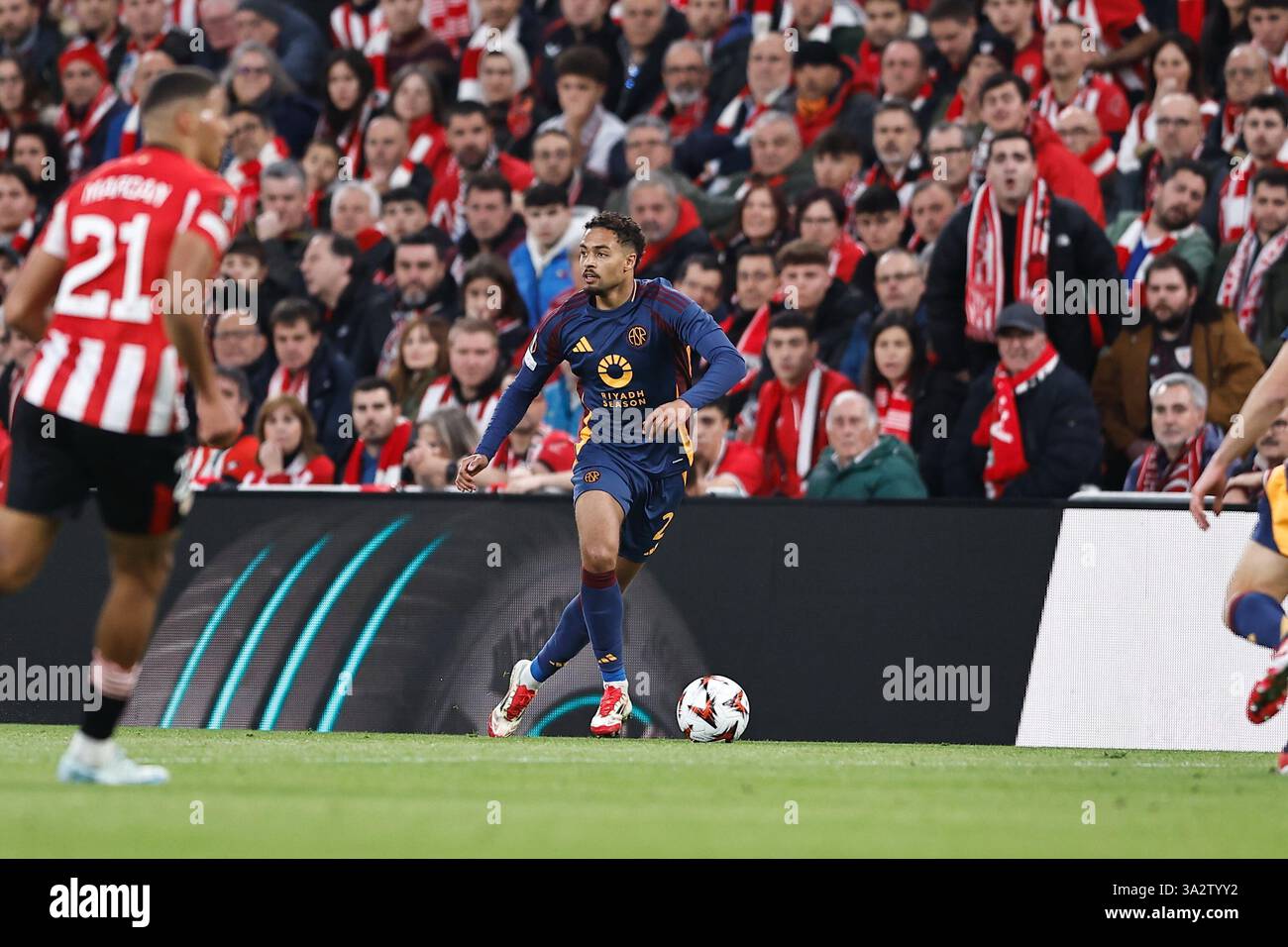 Devyne Rensch (Roma), MARCH 13, 2025 - Football / Soccer : "UEFA Europa ...