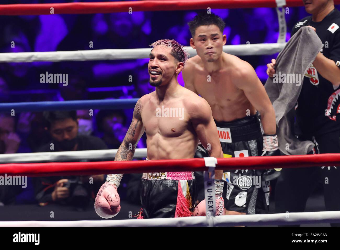 Tokyo, Japan. 13th Mar, 2025. (L-R) Anthony Olascuaga (USA), Hiroto ...