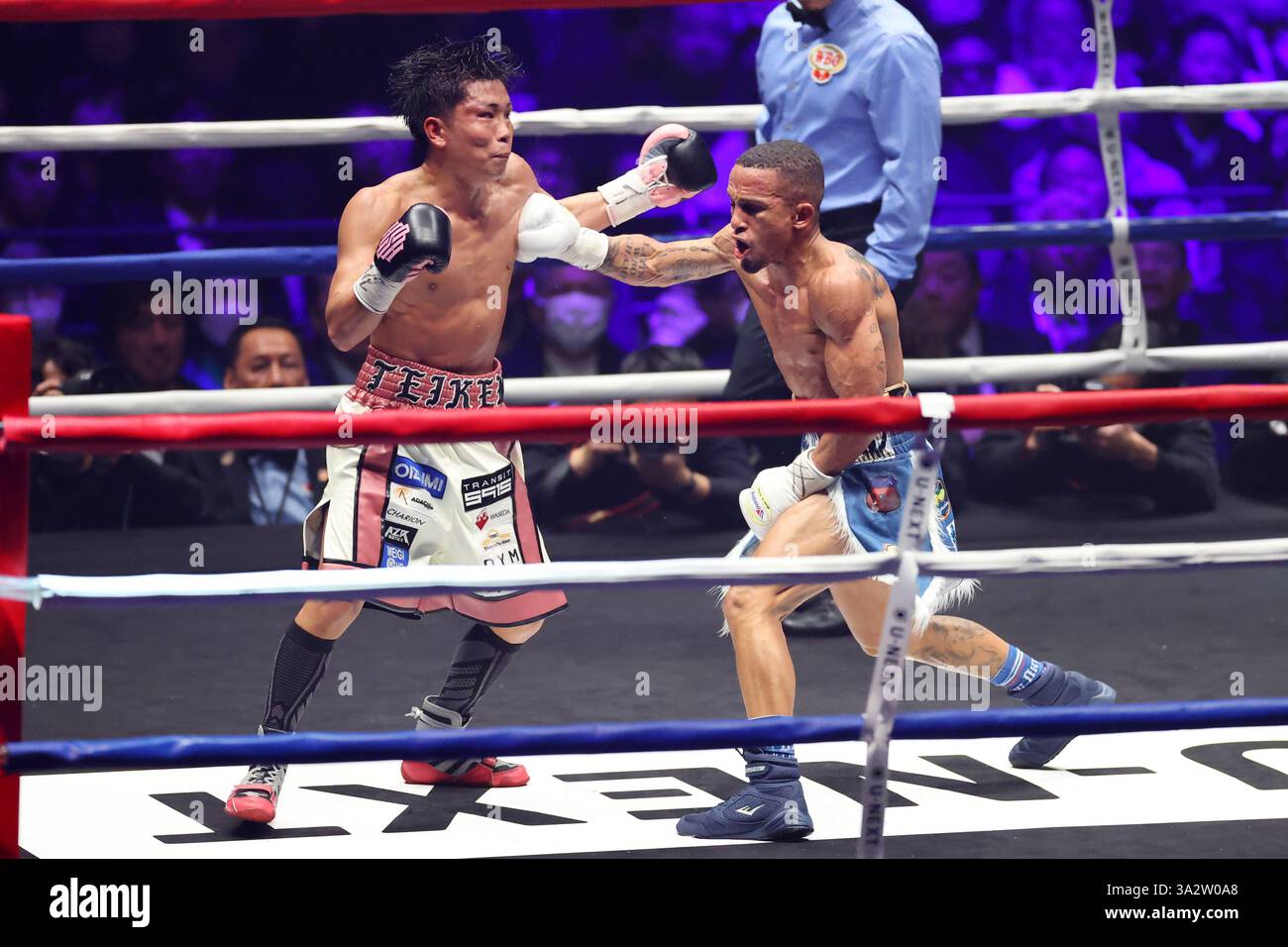Tokyo, Japan. 13th Mar, 2025. (L-R) Shokichi Iwata (JPN), Rene Santiago ...