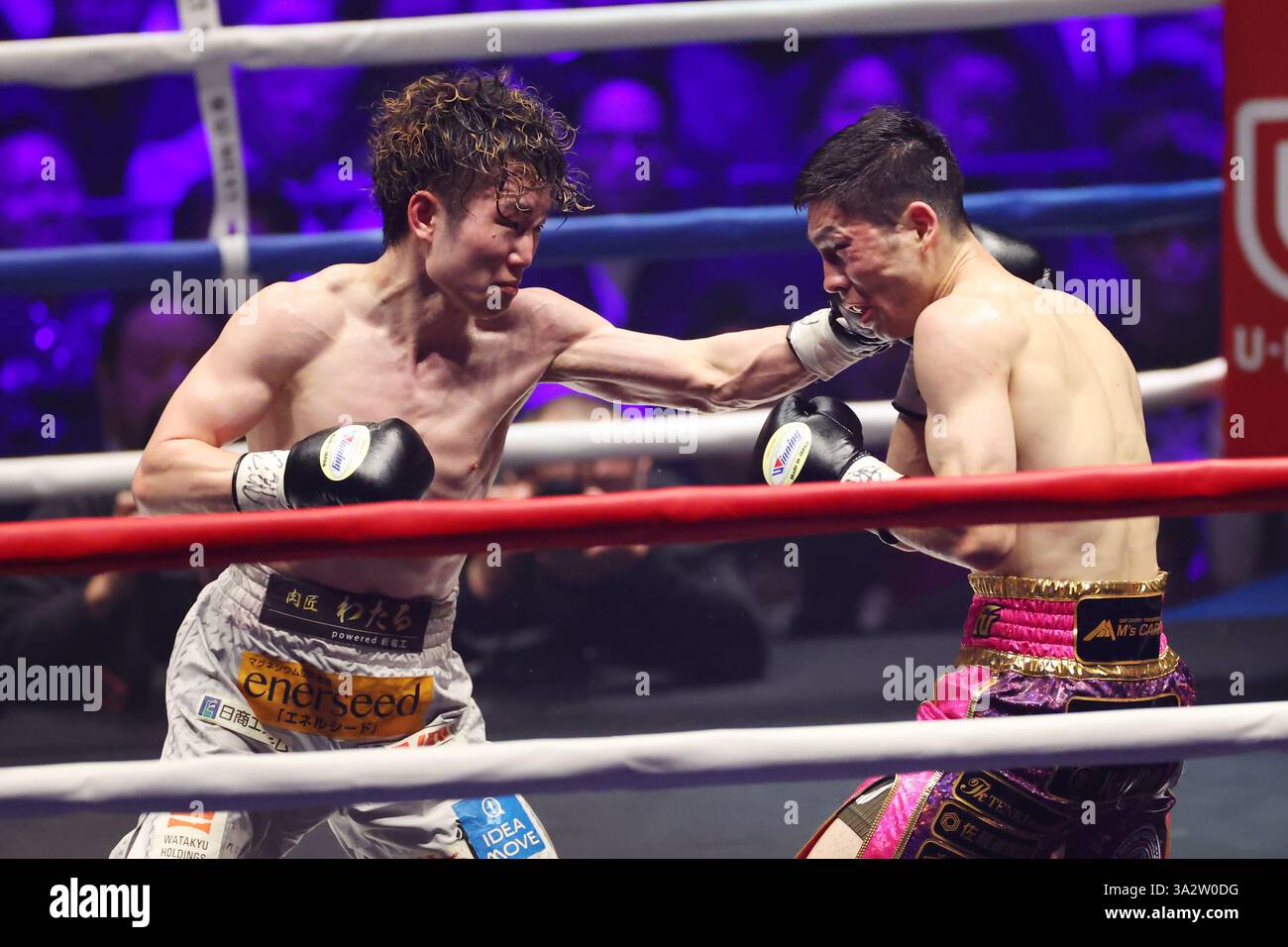 Tokyo, Japan. 13th Mar, 2025. (L-R) Kenshiro Teraji, Seigo Yuri Akui ...