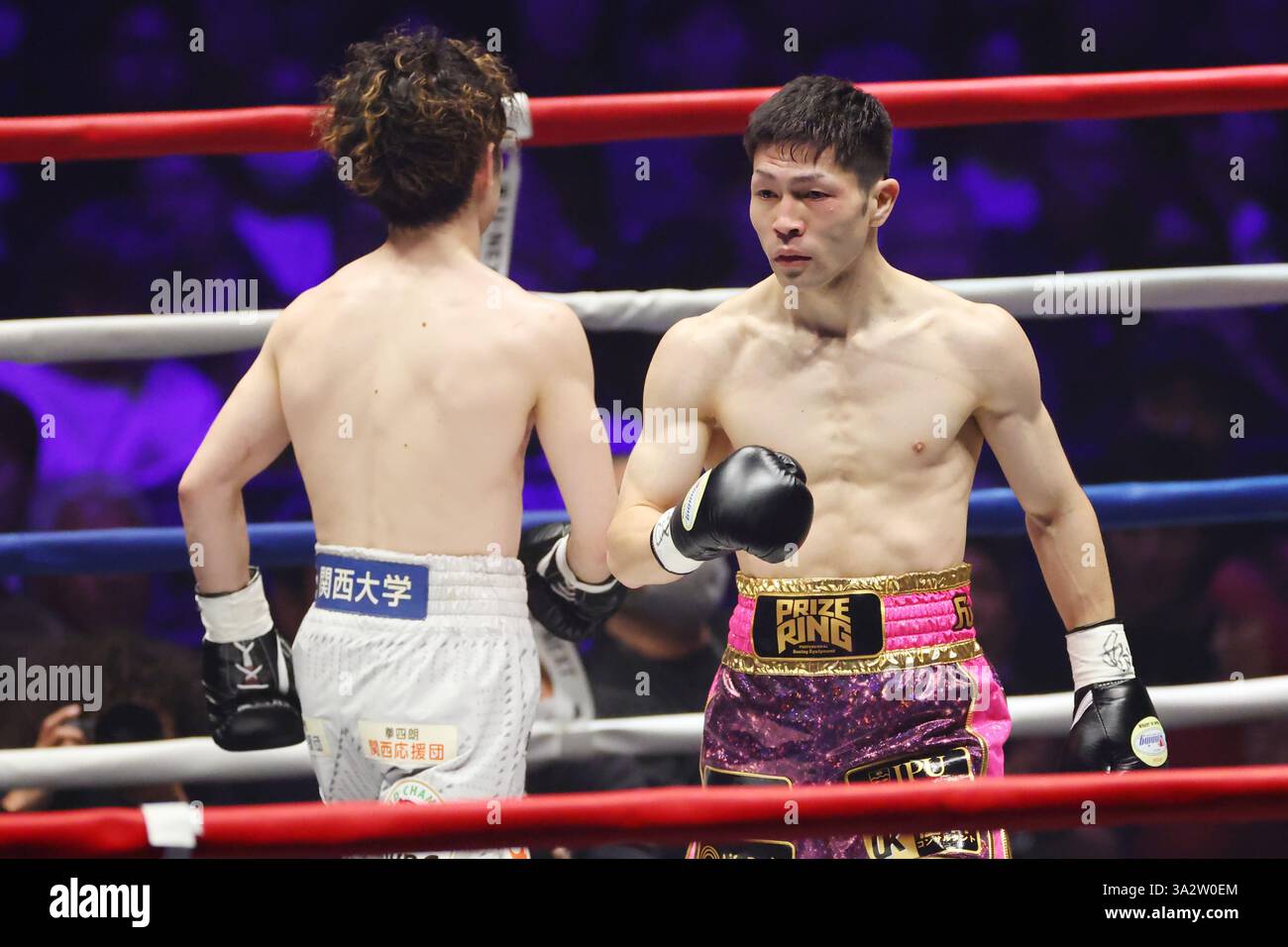 Tokyo, Japan. 13th Mar, 2025. (L-R) Kenshiro Teraji, Seigo Yuri Akui ...