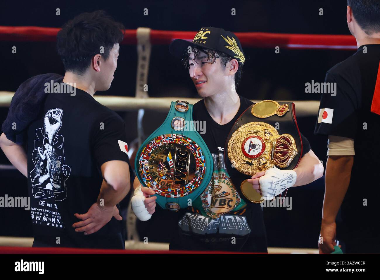 Tokyo, Japan. 13th Mar, 2025. Kenshiro Teraji (JPN) Boxing : WBC & WBA ...