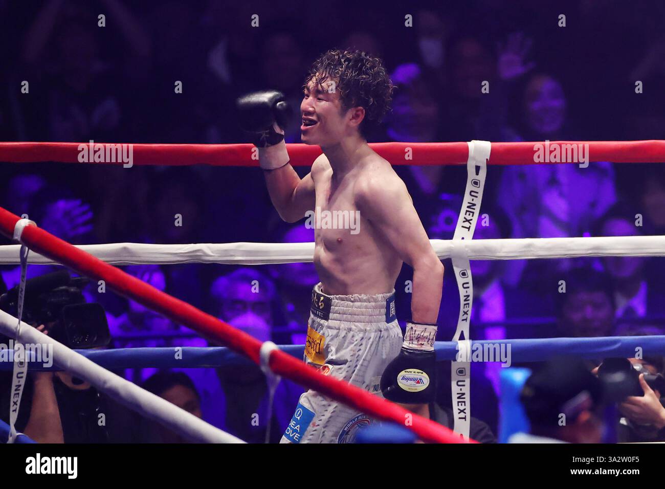 Tokyo, Japan. 13th Mar, 2025. Kenshiro Teraji (JPN) Boxing : WBC & WBA ...