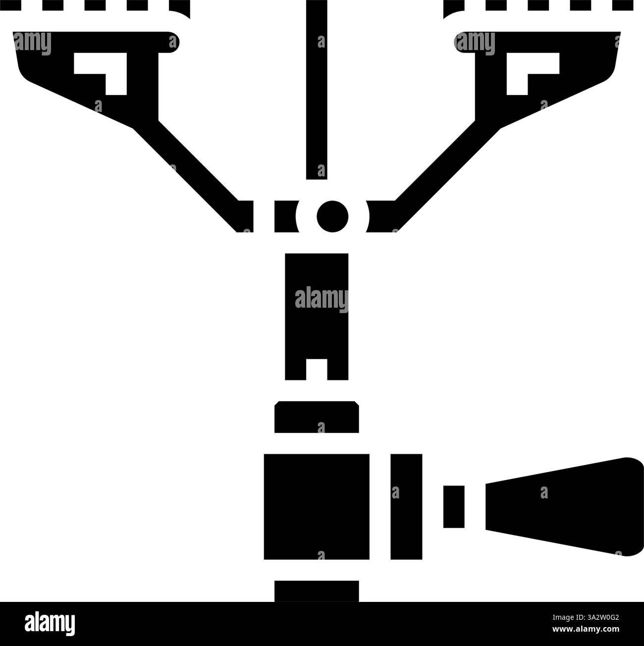 heat gas burner stove glyph icon vector illustration Stock Vector Image ...