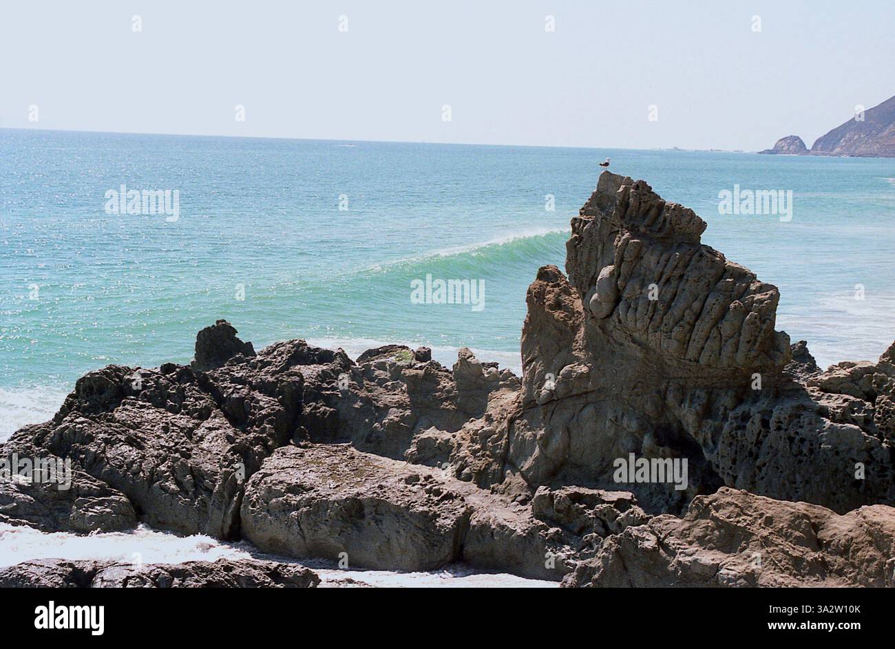 Rock formation in Malibu, California, USA, approx. 1990 Stock Photo - Alamy
