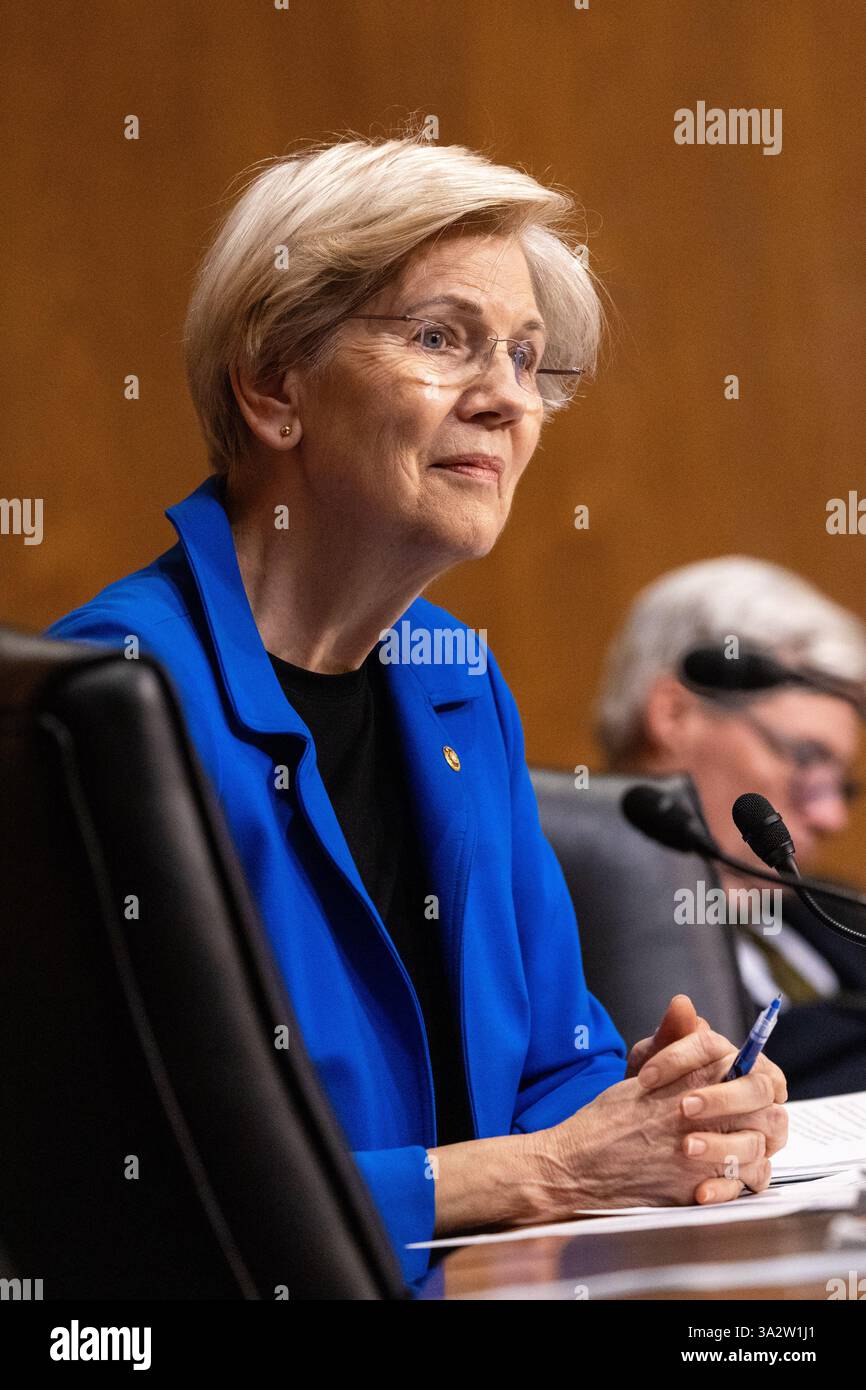 January 16, 2025 - Washington DC: Elizabeth Warren The Senate Finance ...