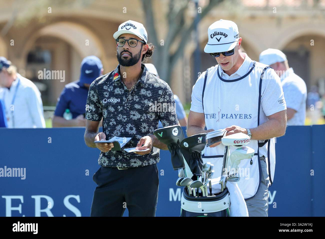 March 13, 2025: Akshay Bhatia on the 1st tee during the first round of THE PLAYERS Championship ...