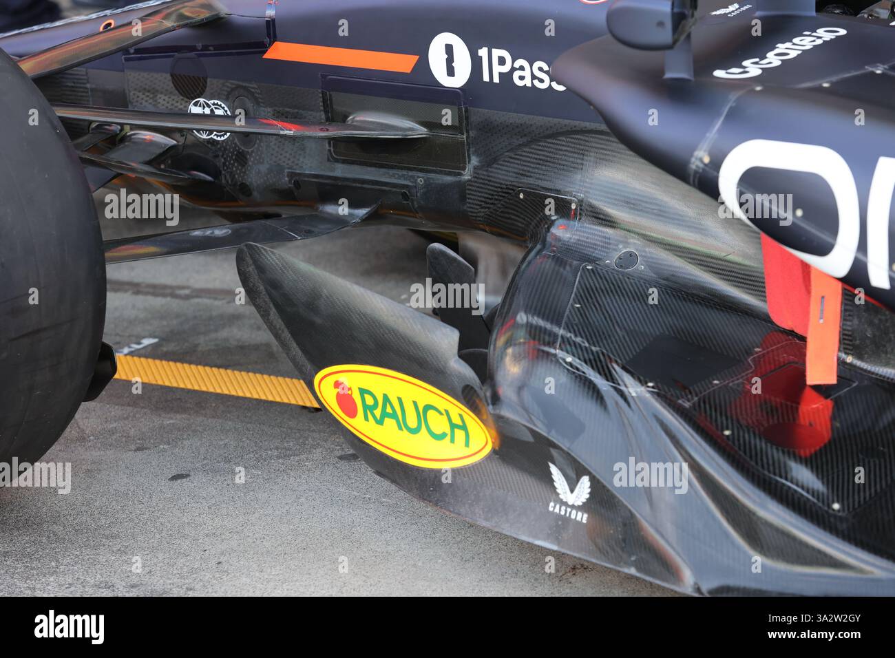 Red Bull Racing RB21, mechanical detail floor fence during the Formula ...