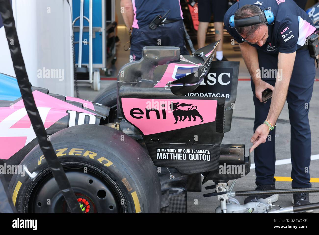 Alpine F1 Team A525, mechanical detail rear wing during the Formula 1 ...