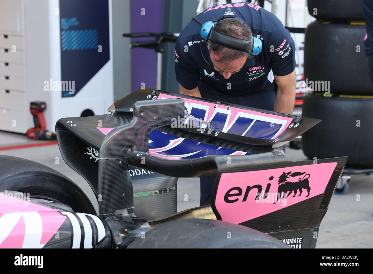 Melbourne, Australie. 14th Mar, 2025. Alpine F1 Team A525, mechanical ...