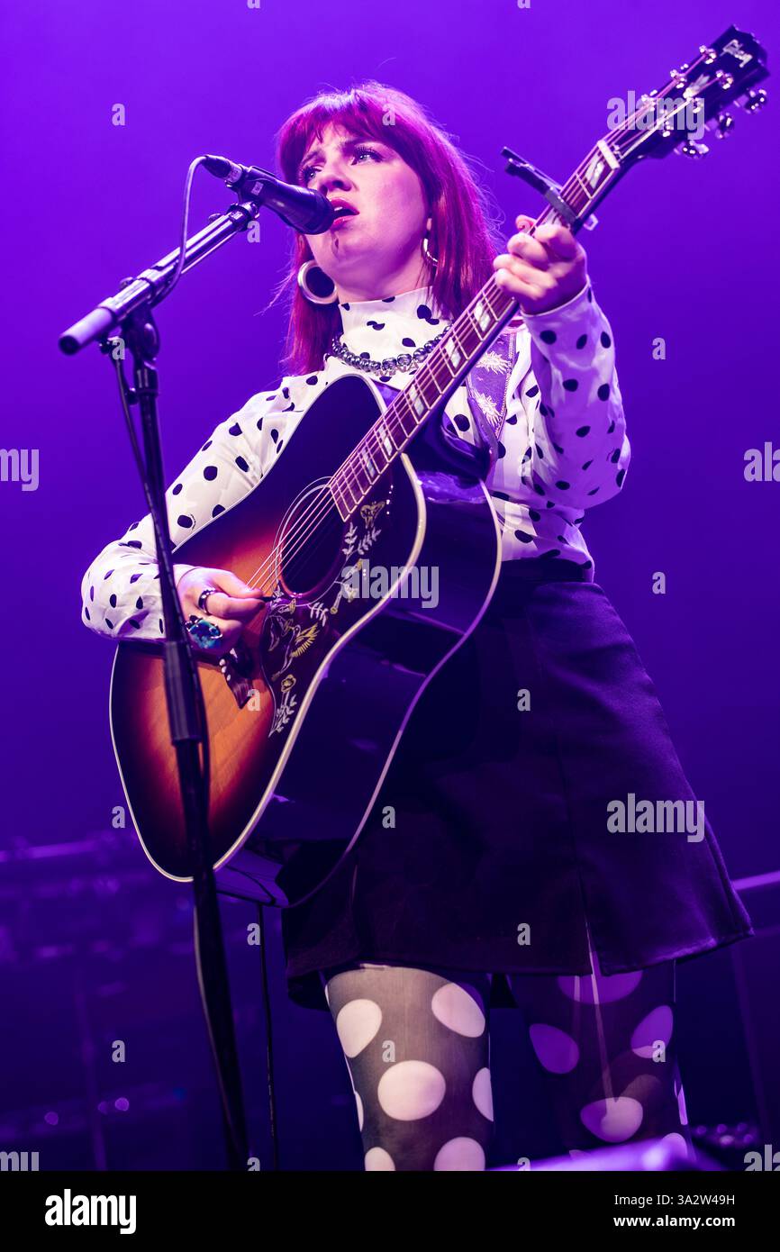 Bergamo Italy. 13th mar 2025. The Irish singer-songwriter Ciara Mary ...
