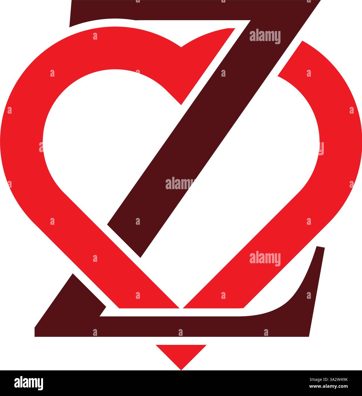 Love Inspired Letter Z Logo Stock Vector Image & Art - Alamy