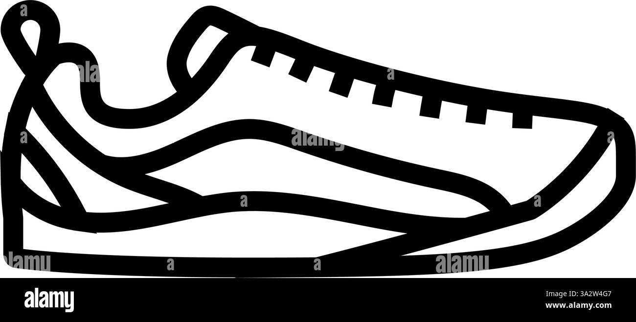 approach shoes footwear tourism line icon vector illustration Stock ...