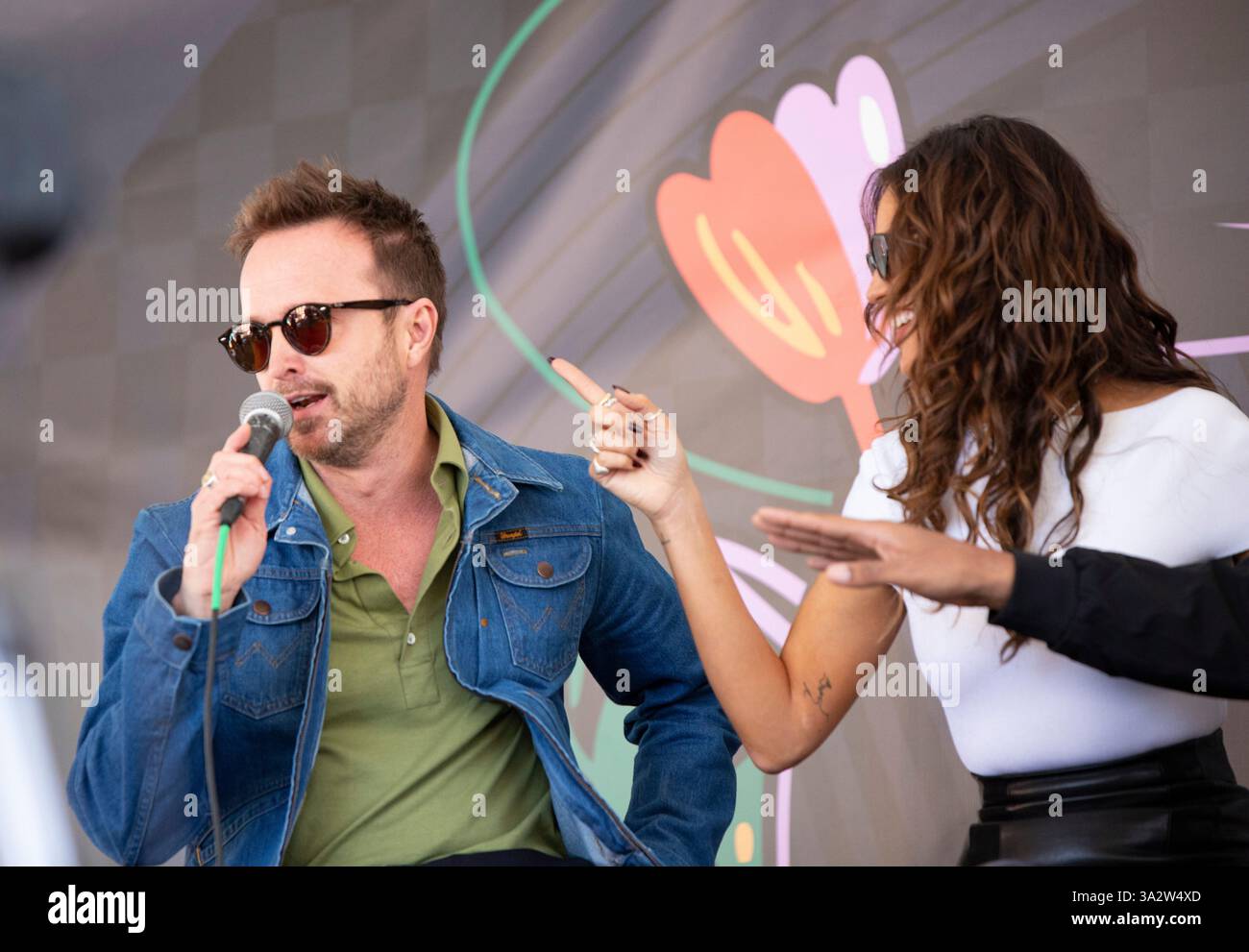 Austin, TX. March 9, 2025. Cast of Ash (SXSW debut), including Aaron ...