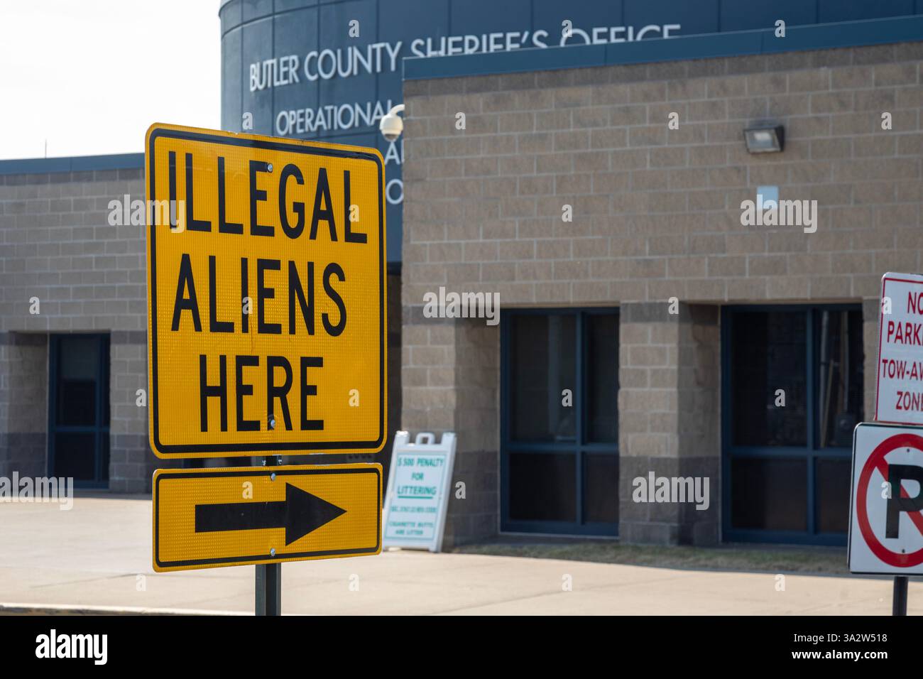 Hamilton, Ohio USA - 13 March 2025 - The Butler County, Ohio Jail ...