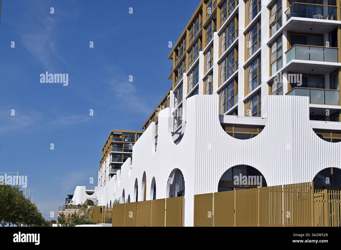 Canberra, Australia. 14th Mar, 2025. An apartment building is seen in ...