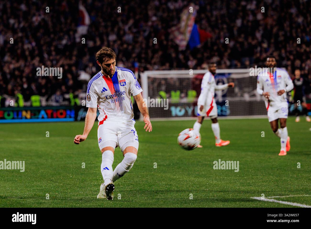 Lyon, France. 13th Mar, 2025. Lyon, France Tanner Tessmann (15 ...