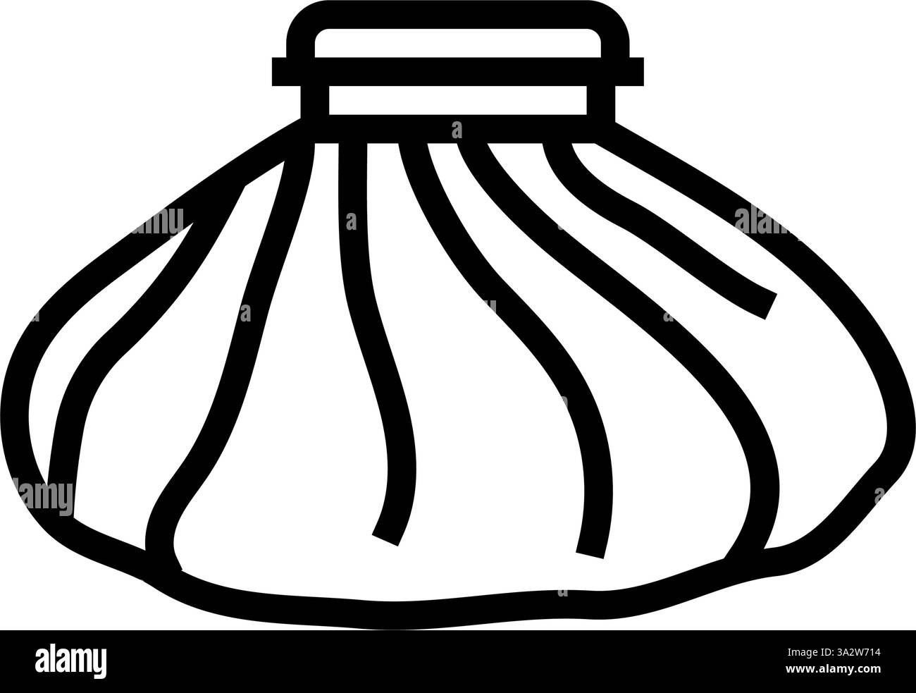 ice pack cold therapy recovery wellness line icon vector illustration ...